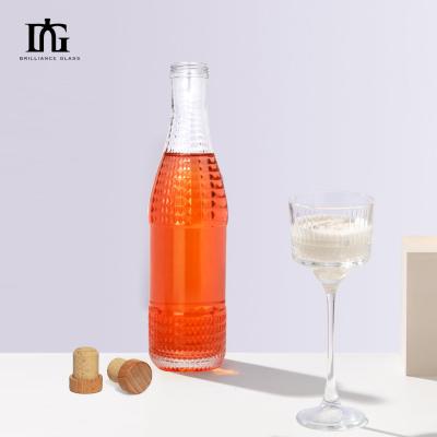 China End Glass Beer Bottle for Whisky Vodka Beverage Body Material Glass 500ml 700ml 750ml for sale