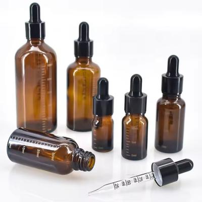 China 15ml 50ml Skincare Packaging Essential Oil Dropper Glass Bottle For Oil Customized Logo for sale