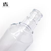 China Engraving Surface Handling Glass Liquor Bottle 750ml 500ml for Whiskey Gin Vodka for sale