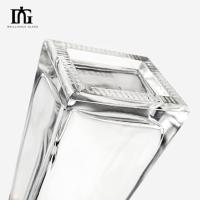 China Square Glass Cosmetics Spray Bottle with Cork Cap Capacity 700ml Body Material glass for sale