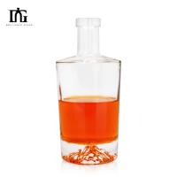 China Glass Beverage Bottles 750ml Super Flint Vodka Alcohol Liquor 500ml Spirit Bottle 700ml for sale