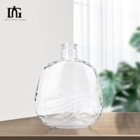 China 750ml Glass Clear Round 700ml Glass Spirit Bottles for Whisky and Brandy TJ008 for sale
