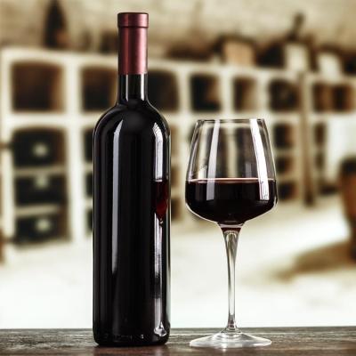 China 270ml 350ml 500ml 750/1000ml Wine Glass Bottle with Cork Screw Cap 077 for sale