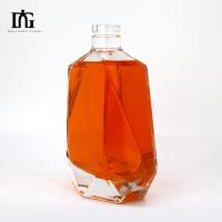 China Collar Material Glass 700ml Vodka Liqueur Alcoholic Drink Whisky Rum Glass Bottle for sale