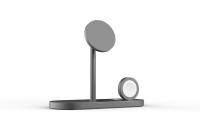 China 3 in 1 Zinc alloy Apple Desktop Magnetic Foldable Wireless Charger for sale