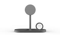 China 3 in 1 Zinc alloy Apple Desktop Magnetic Foldable Wireless Charger for sale