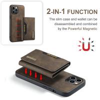 China Magnetic Detachable Leather Wallet Case Cover For iPhone 15 Pro Max Luxury Card Pocket Case for sale