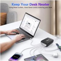 China MacBook Mobile Phone OEM 160W 4USB Ports 2USB-C Ports PD Fast Desk Phone Charger for sale