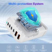 China MacBook Mobile Phone OEM 160W 4USB Ports 2USB-C Ports PD Fast Desk Phone Charger for sale