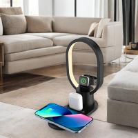 China 15W Fast Magnetic Wireless Charger for Bedside Lamp and 4 in 1 Magnetic Charging for sale
