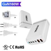 China 160W 4USB 2USB-C Ports PD Fast Desktop Charger For MacBook And Laptop Power Charging for sale