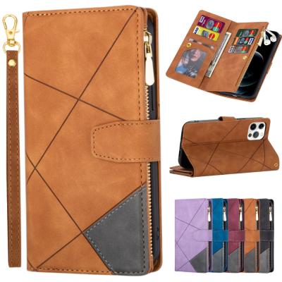 China 15 Pro Hanging Rope Wallet Case Compatible with Iphone TPU Leather and Magnetic Holder for sale