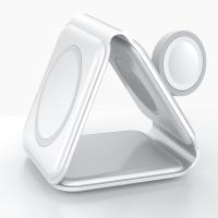 China Powerful 3 in 1 Wireless Charger with USB-Type C Input Port and Magnetic Foldable Design for sale