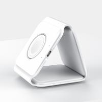 China Powerful 3 in 1 Wireless Charger with USB-Type C Input Port and Magnetic Foldable Design for sale