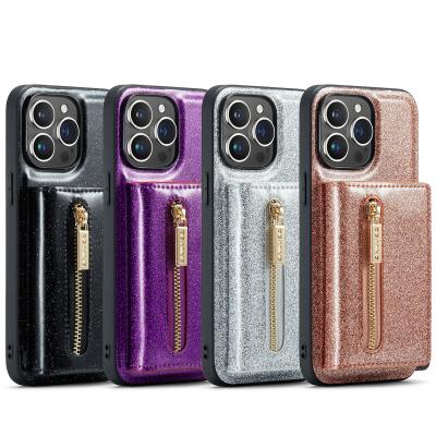 China Flash Wallet Protector 2 in 1 Magnetic Mobile Phone Case for iPhone 15 Pro Max Pro 14 for sale