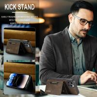 China Business Design PU Wallet Case for IPhone 14 15 Pro Max 2 in 1 Magnetic Cell Phone Cover for sale