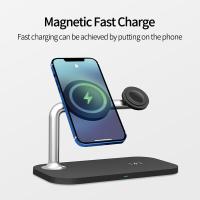 China ABS Electroplating Rubber Oil Wireless Charger Stand for Fast Charging Output 3W for sale