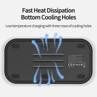 China ABS Electroplating Rubber Oil Wireless Charger Stand for Fast Charging Output 3W for sale
