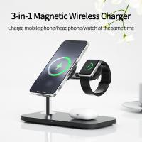 China ABS Electroplating Rubber Oil Wireless Charger Stand for Fast Charging Output 3W for sale