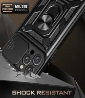 China iPhone TPU Camera Protection Mobile Back Cover Hybrid Shockproof Kickstand Ring Phone Case for sale