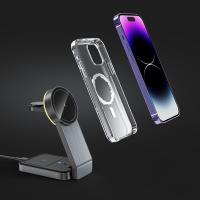 China 137mm*68mm*32mm Foldable Magnetic Aluminum 15W 3 In 1 Charger for iPhone Airpods Watch for sale