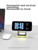 China 4 In 1 Foldable Magnetic Phone Watch with LED Desk Light and Fast Wireless Charger for sale