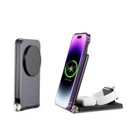 China Overvoltage Protection 3 in 1 Qi Fast Wireless Charging Stand for iPhone 15 Pro Max for sale