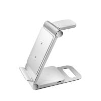 China 9V/2A Output Fast Charger for Smart Watch Earphone Qi Aluminum Alloy Wireless Charger for sale