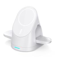 China 15W Qi Stand 3 in 1 Magnetic Foldable Wireless Charger for iPhone 15 Pro Watch Airpods for sale