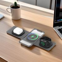 China 15W Multifunctional Magnetic Wireless Charger for iPhone 15 Promax Logo Customization for sale