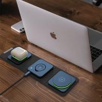 China Wireless Charging Smart Watches Supported by Multifunction PU Leather Charger OEM/ODM for sale