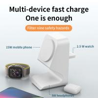 China 3 In 1 Magnetic Wireless Charger for iPhone 15 14 13 12 10w 15w Fast Charging Station for sale