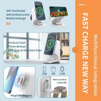 China 3 In 1 Magnetic Wireless Charger for iPhone 15 14 13 12 10w 15w Fast Charging Station for sale