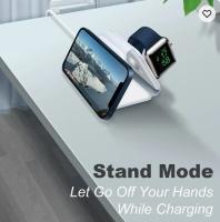 China 15W Magnetic Folding Wireless Charger for iPhone AirPods and Watch 3 Multiple Smart for sale