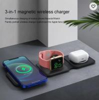 China 15W Magnetic Folding Wireless Charger for iPhone AirPods and Watch 3 Multiple Smart for sale