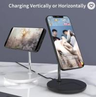 China 15W ABS Fast Wireless Charging Dock Station for Iphone 15 Pro Max and Watch Qi Magnetic for sale