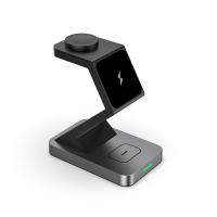 China 15w 3 in 1 Wireless Magnetic Fast Wireless Charging Station with ABS Input voltage and current 9V/2A for sale