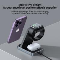 China Black/White 15W Fast Wireless Charging Station for Cellphone Earphone and Smart Watch for sale