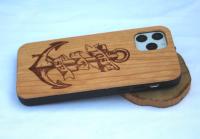 China Personality Meets Functionality Real Wooden Hand Carved Wood Case for iPhone 14pro max for sale