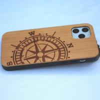 China Personality Meets Functionality Real Wooden Hand Carved Wood Case for iPhone 14pro max for sale
