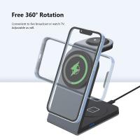 China Multi-functional Wireless Charging Station for Mobile Phone iwatch and AirPods 5w for sale
