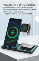 China 3 In 1 Wireless Charging Station For IPhone 14 13 12 11/Pro/Max Private Mold for sale