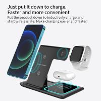 China 3 In 1 Wireless Charging Station For IPhone 14 13 12 11/Pro/Max Private Mold for sale