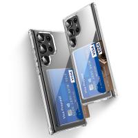China Mobile Phone Cases for Samsung Galaxy S23 S23U Shockproof Hard PC Transparent Clear and Card Holder for sale