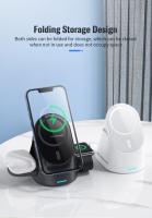 China Intelligent 3 in 1 Fast Charging Station with Strong Magnetic Suction and Qi Function for sale