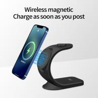 China ABS Material 3 in 1 Magnetic Wireless Charger for iPhone 14 Pro Max and Smart Watch 6 5 for sale