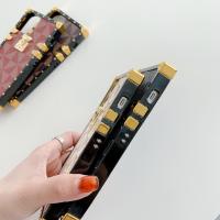 China Soft Cover PU Mobile Phone Case For iPhone 14 13 12 Pro Max All-inclusive Luxury Fashion Designer Quare Case for sale