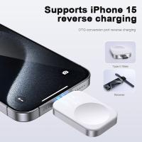 China 5V 1A Output Portable Magnetic Mini Wireless Charger For Smart Watch for sale