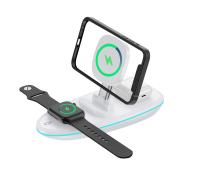 China Portable 15W Wireless Charger Station Fast Magnetic Charging For IPhone Multifunction for sale
