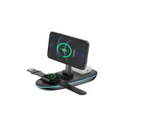 China Portable 15W Wireless Charger Station Fast Magnetic Charging For IPhone Multifunction for sale